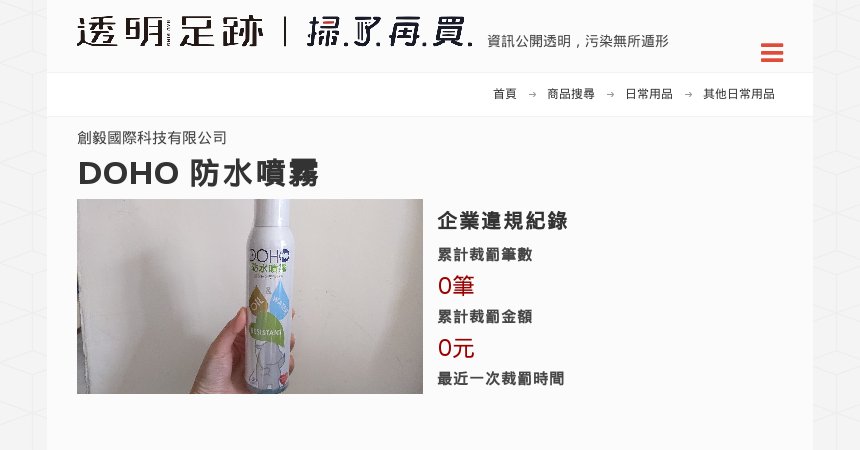 DOHO 防水噴霧 | 透明足跡